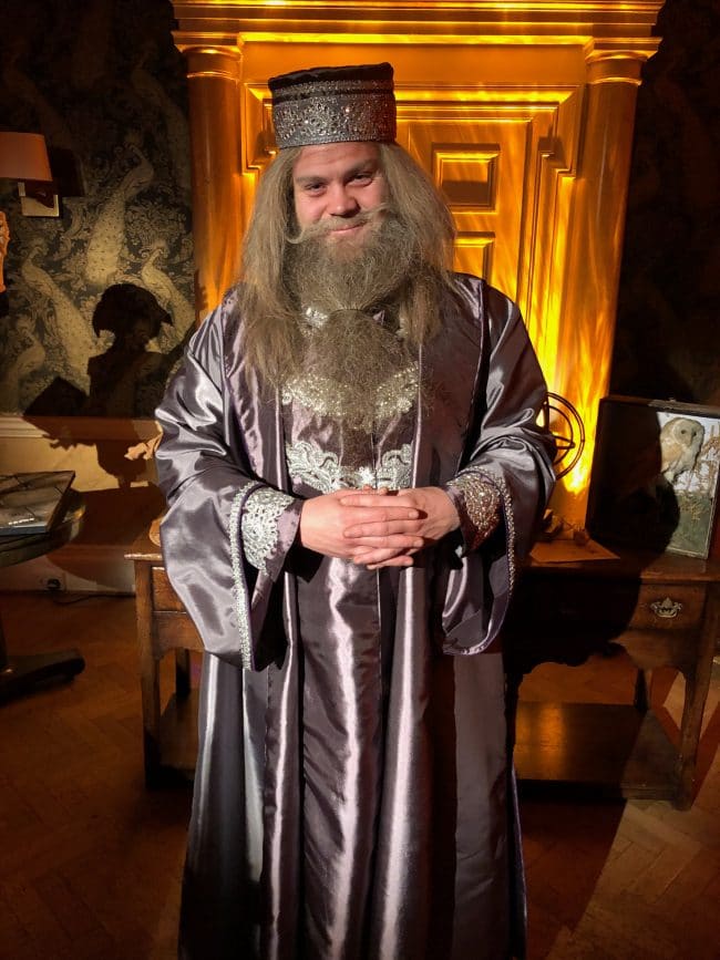 Dumbledore-halloween-costume - Neil Hughes Productions